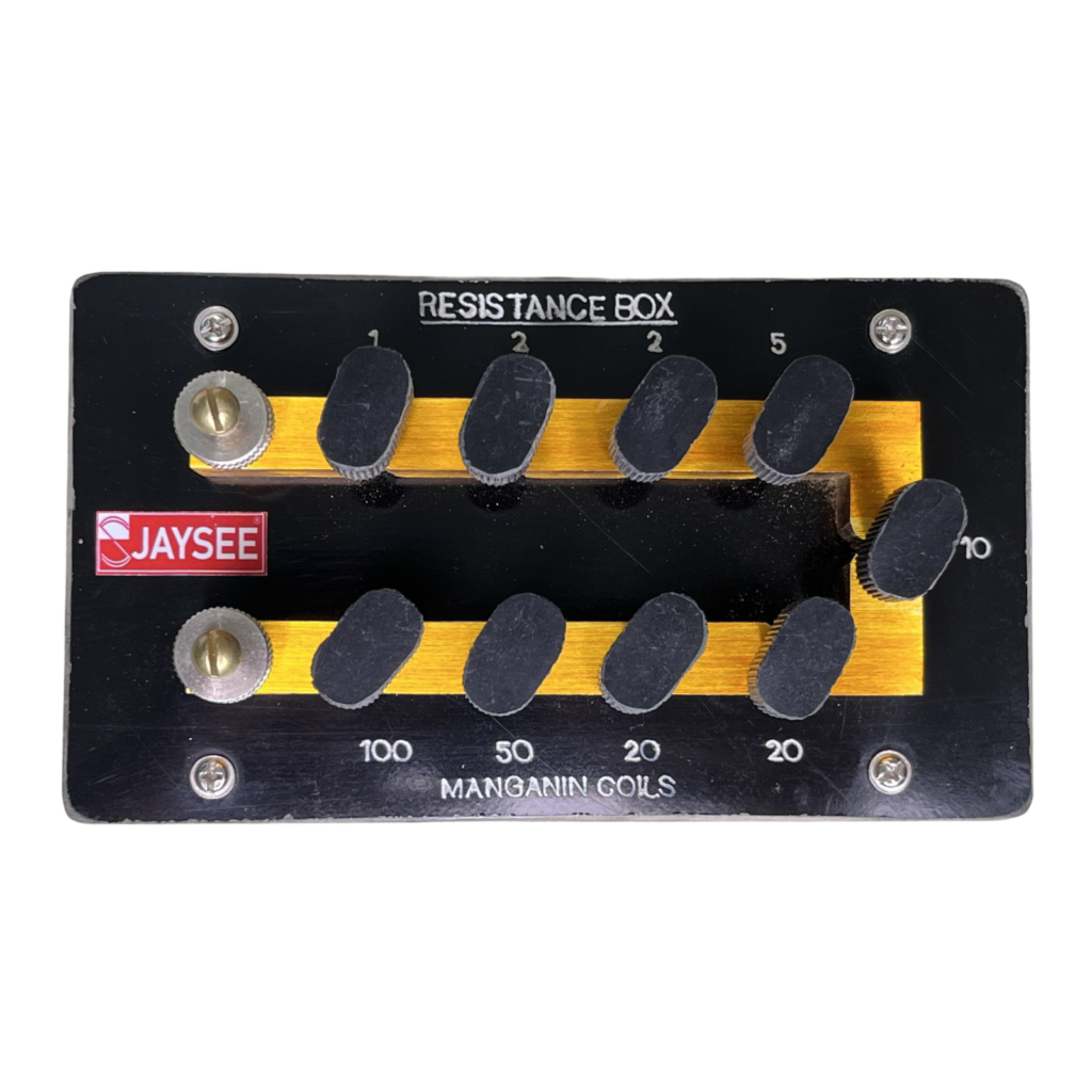 Resistance Box 100 Ohms | Plug Type| Manganin Coil